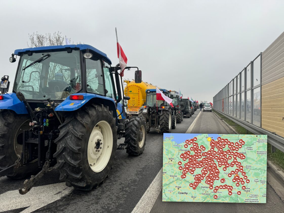 Największy protest rolników 20 marca - 400 BLOKAD! Sprawdź MAPĘ ...